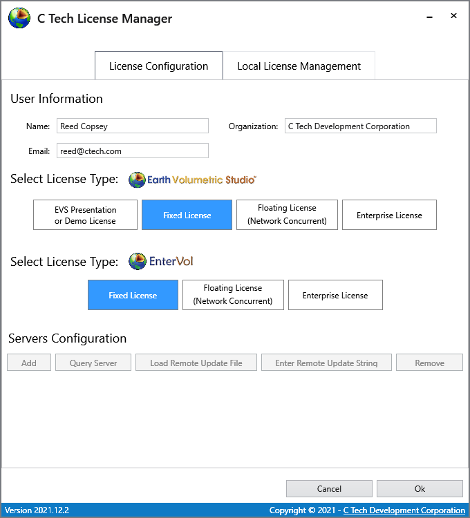 EVS Fixed License Client Installation